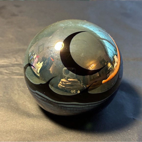 Accents | Vintage Signed Numbered 1978 Art Glass Crescent Moon ...